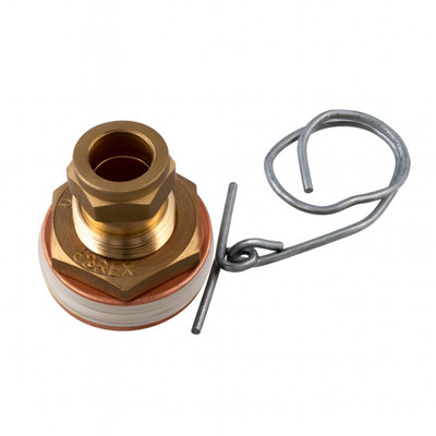 22mm Essex Flange No Stop - Side Entry Hot Water Cylinder Connection ...