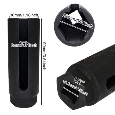 22mm Oxygen Lambda Sensor Socket - 1/2" Drive CR-V Car Tool