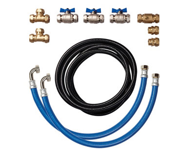 22mm Softline High Flow Complete Installation Kit for Water Softeners