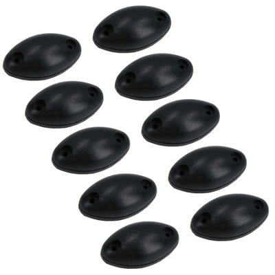 22mm Stand Off Oval Rubber Buffer Bumper Stop For Horse Box Trailers 10pc