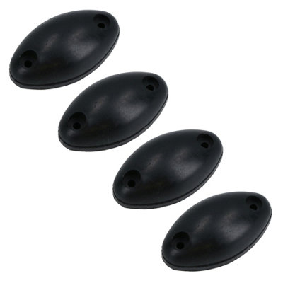 22mm Stand Off Oval Rubber Buffer Bumper Stop For Horse Box Trailers 4pc