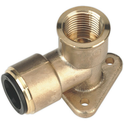 22mm x 3/4" BSPT Brass Wingback Elbow Adapter - Air Ring Main Pipe Male ...