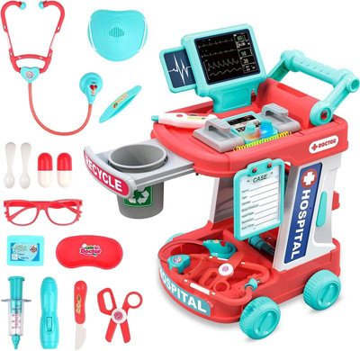 22Pcs Educational Pretend Medical Station Set Doctor Children Role Play ...