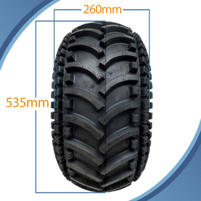 22x11.00-8 Twin Axle ATV Trailer Kit Wheels, Axles & Swivel Hitch ...