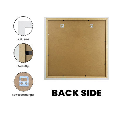 22x22" White Poster Frame - Modern Picture Frame for Wall Art, Prints ...
