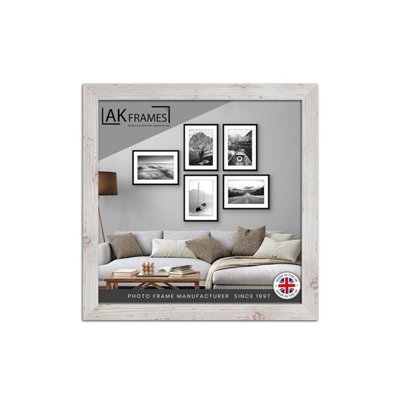 22X22" WHITE RUSTIC POSTER FRAME - MODERN PICTURE FRAME FOR WALL ART ...