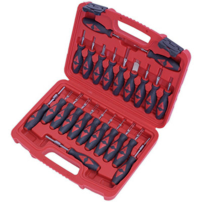 23 Piece Soft Grip Terminal Tool Kit for Wiring Connector Removal