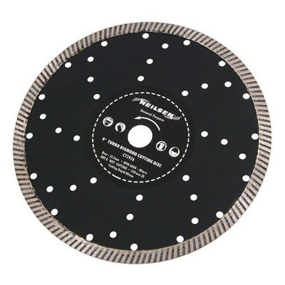 230mm 9" Diamond Dry Cutting Disc Blade Turbo Breaking Strength 16 Kg ...