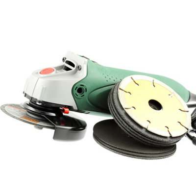 230mm Angle Grinder Cutting & Grinding Accessory Kit with PPE | DIY at B&Q