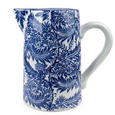 23CM Milk Jug Blue White Design Classic