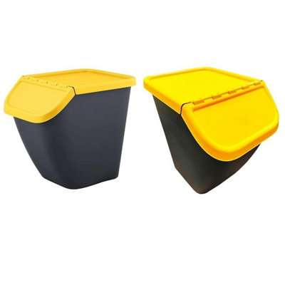 23L Set Of 3 (Blue, Green & Yellow) Colour Coded Waste Segregation Home ...