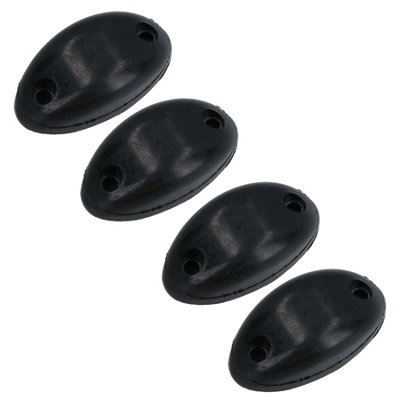 23mm Stand Off Oval Rubber Buffer Bumper Stop For Horse Box Trailers 4pc
