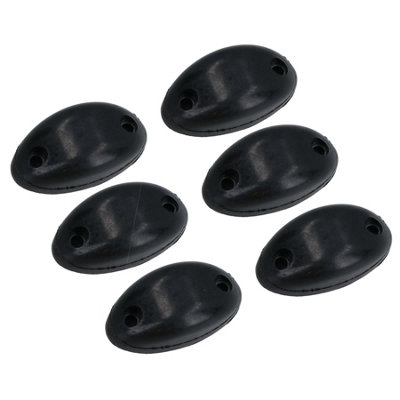23mm Stand Off Oval Rubber Buffer Bumper Stop For Horse Box Trailers 6pc