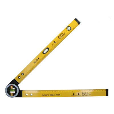 24" / 600mm Multi Angle Ruler Protractor Spirit Level Scaffolding ...
