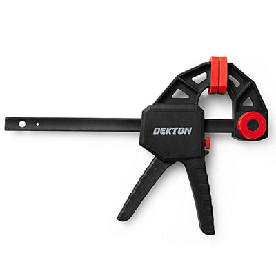 24'' Bar Clamp Wood Working F Clamp Grip Ratchet Quick Release Squeeze