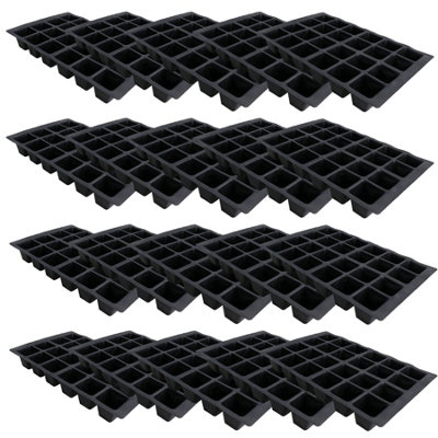 24 Cell Plant Trays Bedding Plant Pack Plastic Inserts Seed Tray Pots ...