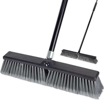 24" Heavy Duty Large Yard Brush Outdoor Warehouse Garden Bulldozer ...