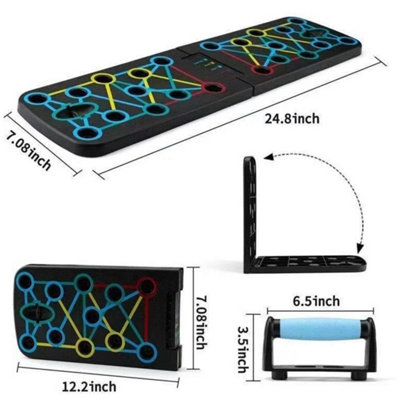 24 in 1 Push Up Board Foldable Multifunctional Portable Home Gym ...