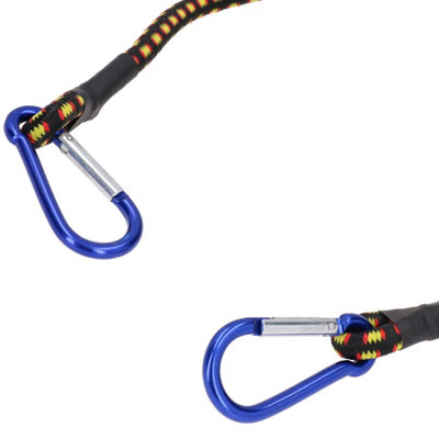24 inch Bungee Strap with Aluminium Carabiners Hook Tie Down Fastener ...