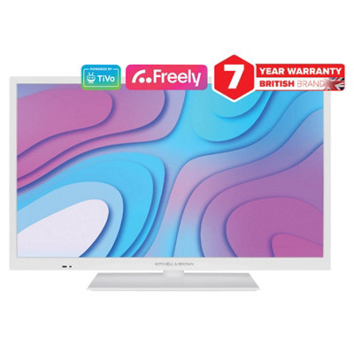 24 Inch HD Ready Freely Tivo Smart LED TV White Centre Stand