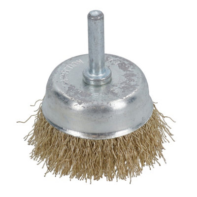 24 pc Steel Wire Metal Wheel / Rotary Cup Brush Crimped Set Rust Paint ...