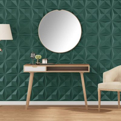 24 pieces of XPS origami wall panels are suitable for commercial ...
