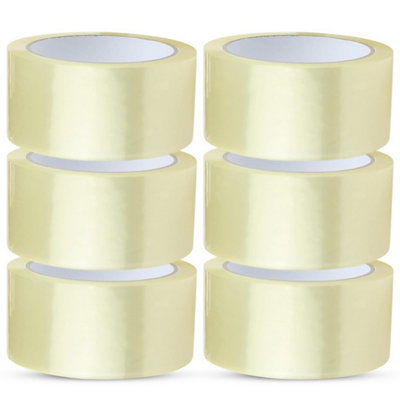 24 Rolls Clear 50m Packing Tape Large Pack Reliable Adhesive For ...