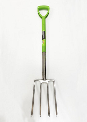24" Stainless Steel Digging Fork Heavy Duty With D Handle - Quality Tool