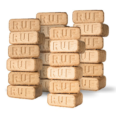 24 x RUF Briquettes (20kg) - Eco Friendly Organic Recycled Compressed ...