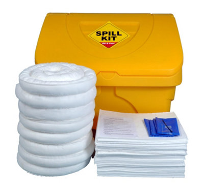 240 Litre Oil and Fuel Spill Kit in Static Locker High-Capacity Spill ...