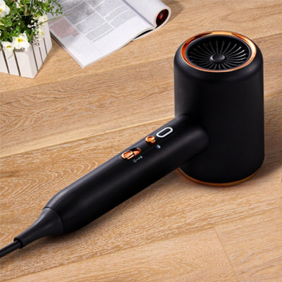 2400W Professional Black Ionic Hair Dryer Cold/Hot Air with 3 Speed ...