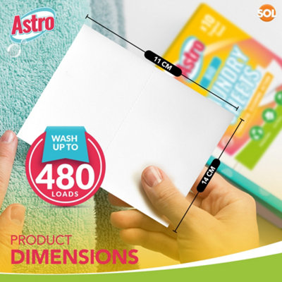 240pk Bio Laundry Detergent Sheet Washing Powder Sheets, Tropical Scent ...