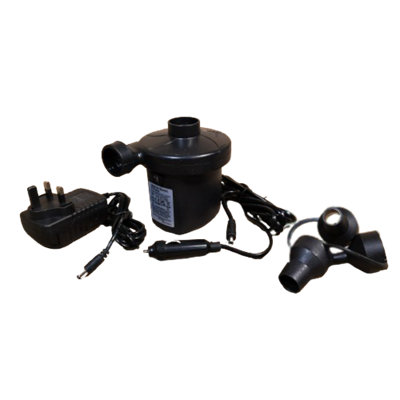 240V / 12V ELECTRIC AIR PUMP FOR SWIMMING POOL INFLATABLES & AIR BEDS