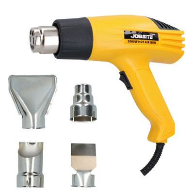 240v 2000W Electric Heat Gun Hot Air Gun Variable Temperature with 4 ...