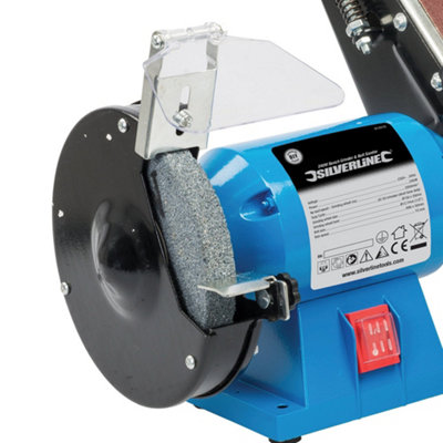 240W Bench Grinder Belt Sander 150mm Grinding Wheel Table Mounted Polishing