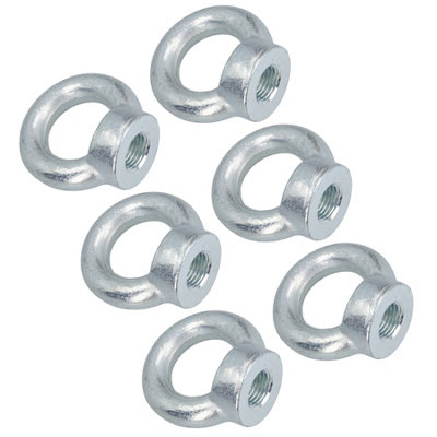 24mm Lifting Eye Nut Fastener Internal Female Thread Zinc Plated 50mm ...