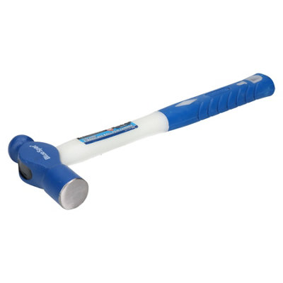 24oz (620g) Ball Pein Hammer with Fibreglass Shaft and TPR Rubberised ...