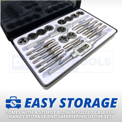 24pc Tap and Die Set Thread Repair Tool Kits Die set Tap Set Screw ...