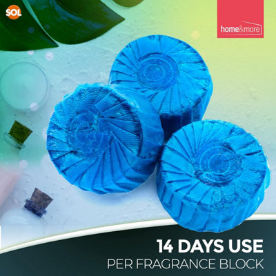 24pk 50g Toilet Cistern Blocks Blue Ocean Scent Freshener Tablets Lasts ...