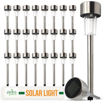 24pk Solar Garden Lights Outdoor Waterproof Front Garden Decor Pathway ...