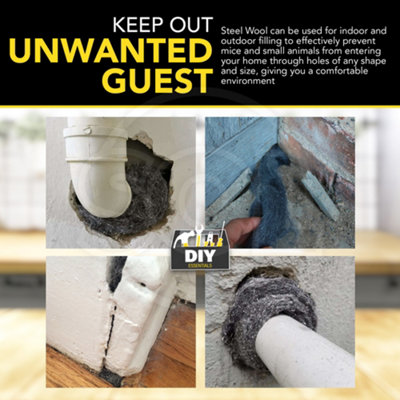 24pk Steel Wool Mice - Wire Wool Mice Grade 0 Steel Wool for Cleaning ...