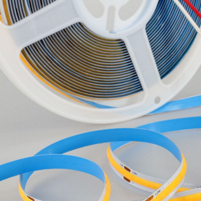 24V COB LED Strip Lights with 320 LEDs/M, 10W/M, 1020lm/M, CRI 90-92 ...