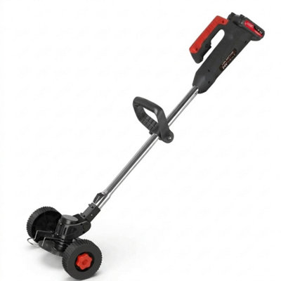 24V Cordless Grass Trimmer Garden Edger Cutter with 2 Rechargeable ...