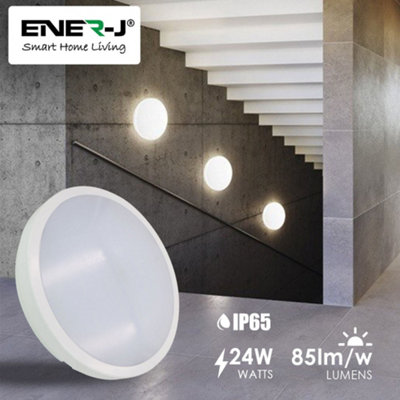 24W LED Bulkhead Ceiling Light IP65 Waterproof, 24W 2000 Lumens ...