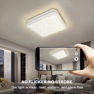 24W LED Square Ceiling Light, Neutral white 4200K, 2600 Lumen