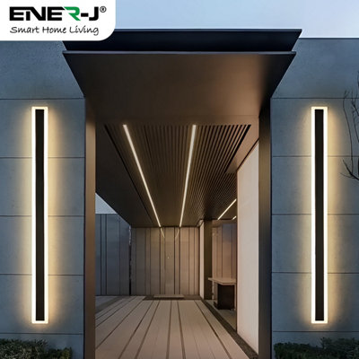 24W Outdoor Acrylic Wall Lights, CCT Switchable & Dimmable with Remote ...
