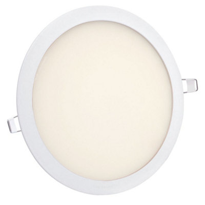 24w Recessed Ceiling LED Round Panel 3500K Warm White