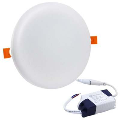 24w Round LED Panel Light Recessed with Edge Lit 6500k 24RCWA