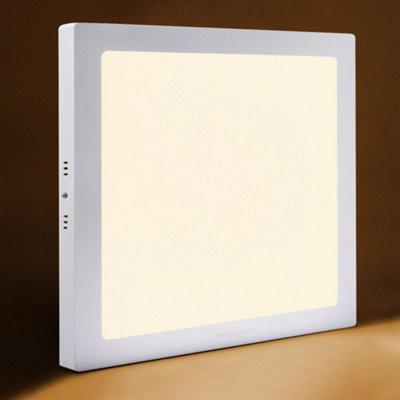 24w Surface Mount LED Square Panel 3500K Warm White