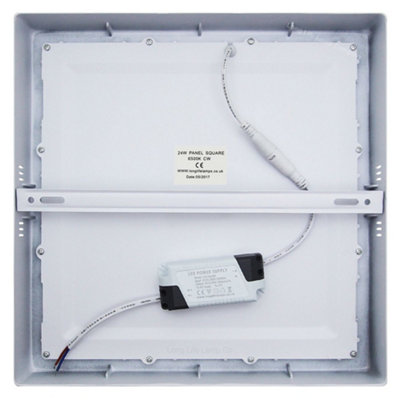 24w Surface Mount LED Square Panel 6500K Cool White